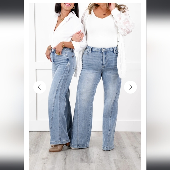Judy Blue | Jeans | Judy Blue Nwt High Rise Medium Wash Retro Wide Leg ...